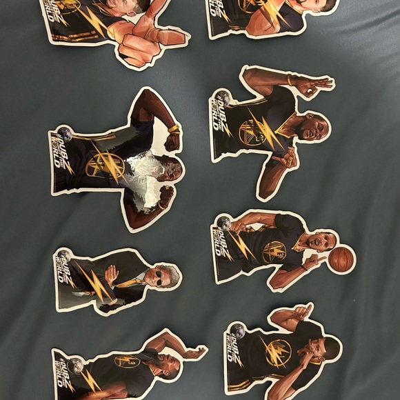 Other | Basketball Player Sticker Set Black And Gold | Poshmark
